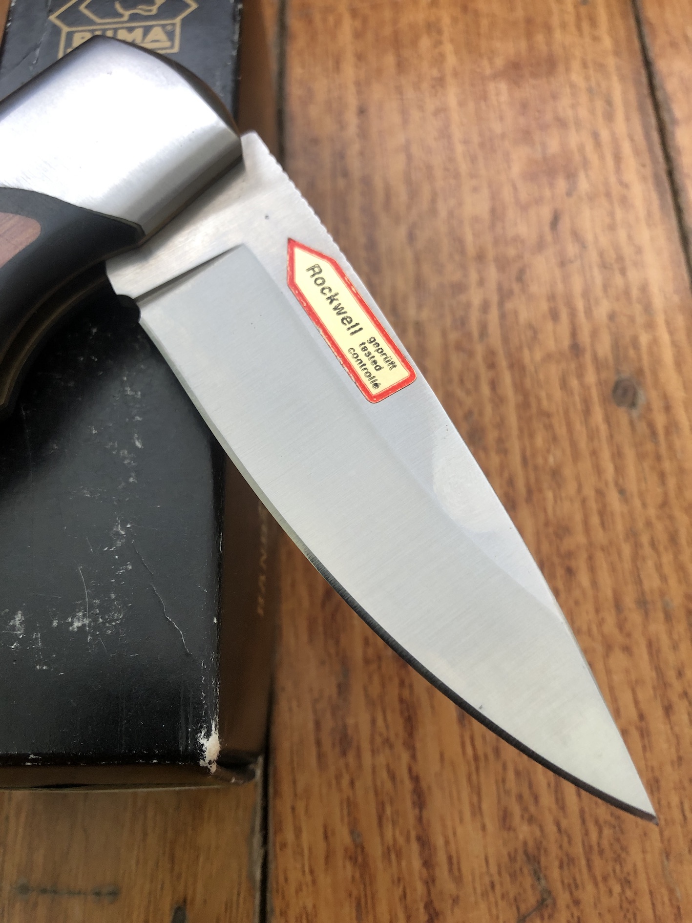 Puma Knife: Rare Puma Gentleman 24 0800 Folding Knife with Pakkawood ...