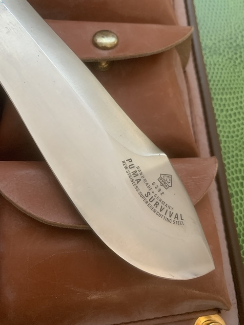 Puma Knife: Puma 1977 Very Rare 1st Generation 52 6392 Survival Knife Kit