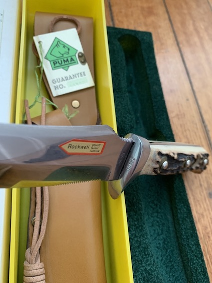 Puma Knife: 1984 Puma Skinner with Stag Antler Handle & Original ...
