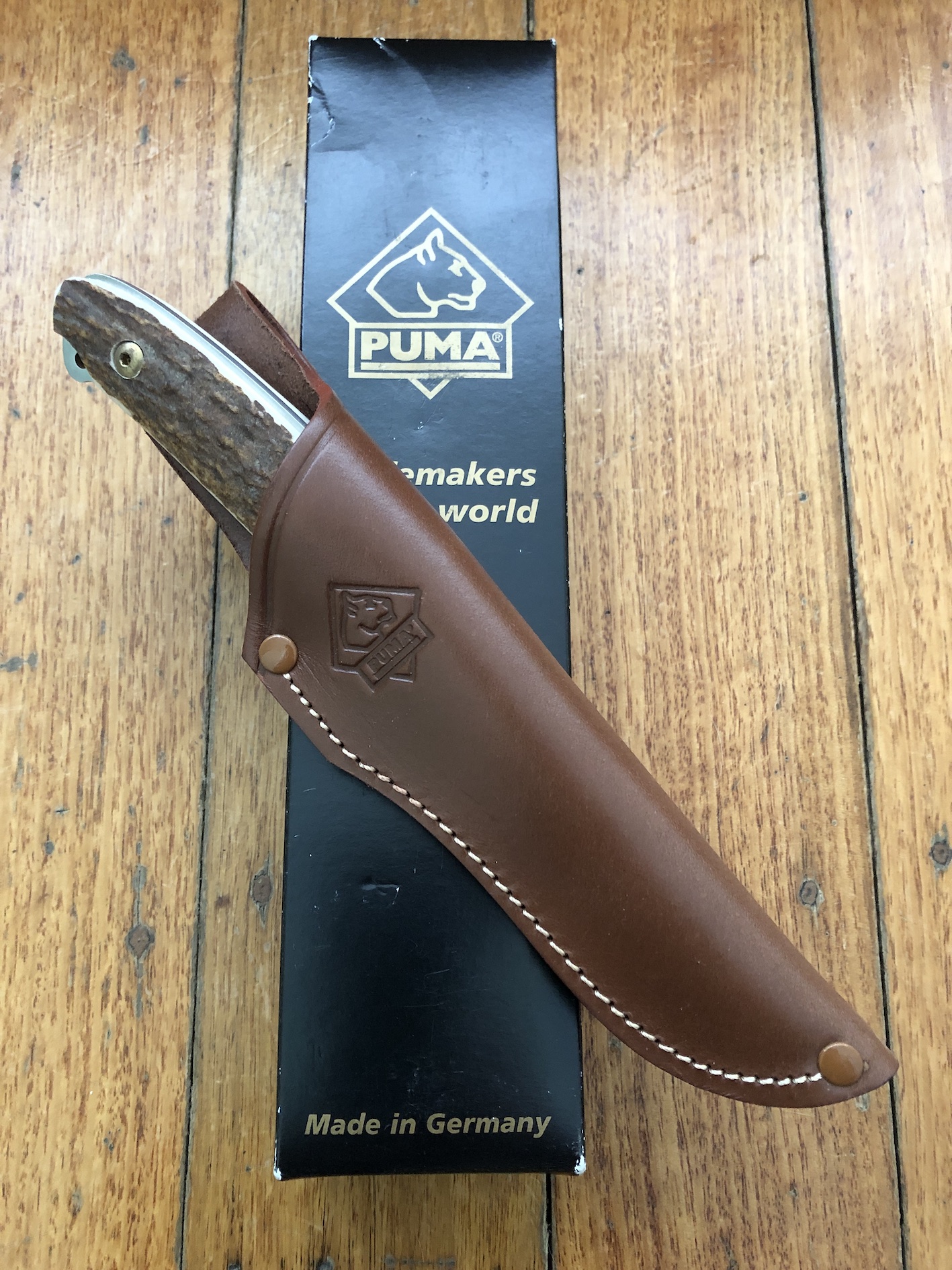 Puma Knife: Puma 2002 Hunters Pal II Hunting Knife with Stag Handle 118397