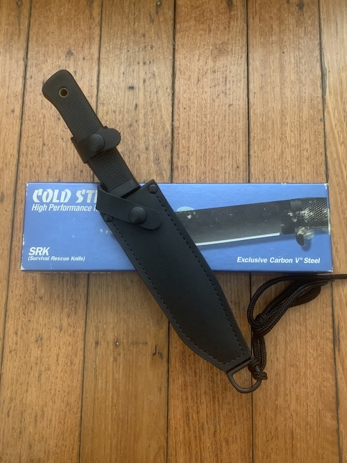 COLD STEEL SRK-Survival-Rescue-Knife Made in USA in Tactical Leather Sheath