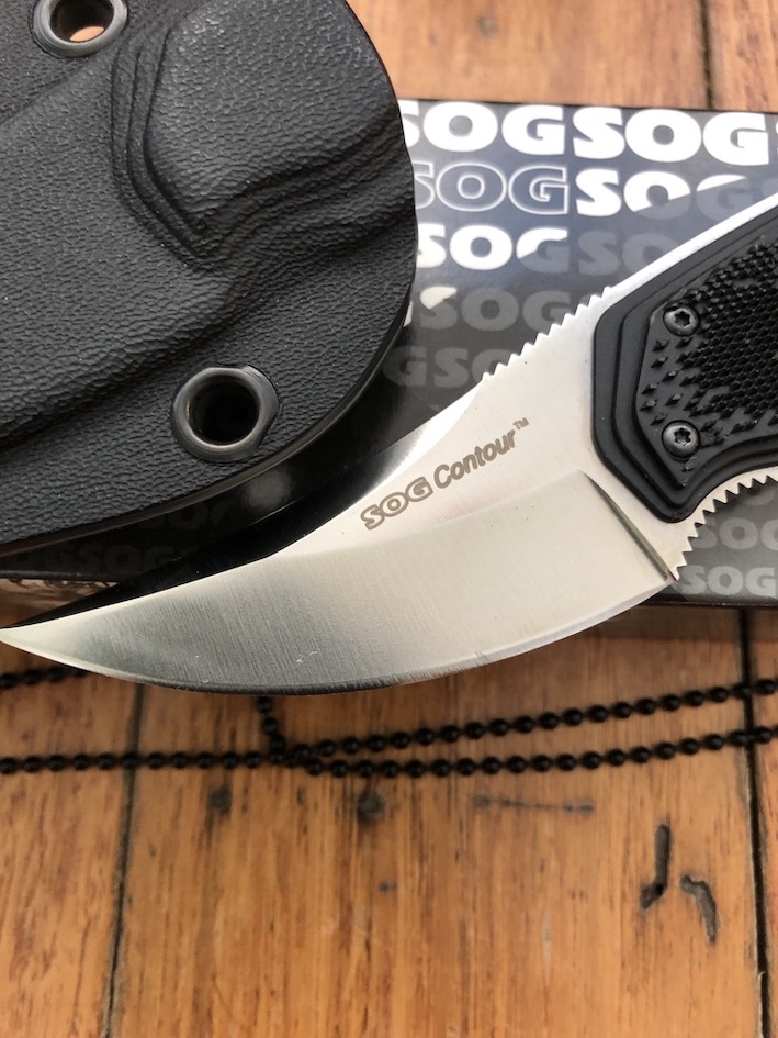 SOG Vintage Original SOG C47 CONTOUR Small Fixed Neck/Boot Knife with Box