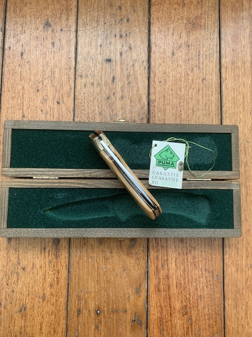 Puma Knife: Puma Original Puma 715 4 Star Game Bird Scene Folding Lock ...