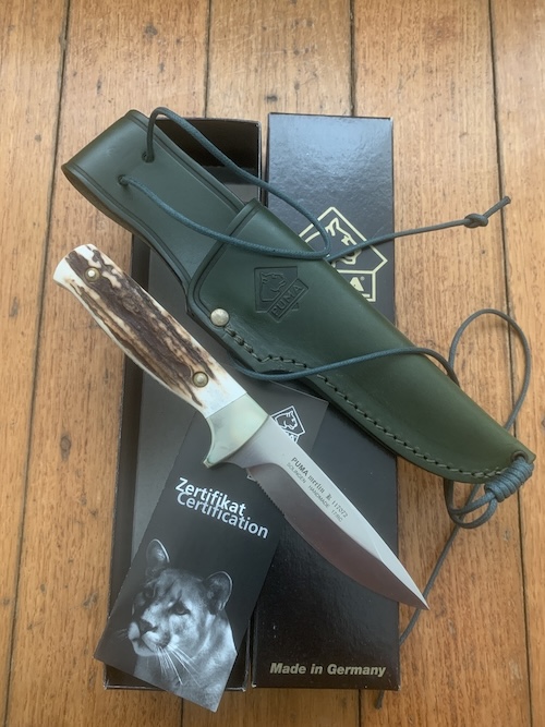 Puma Knife: Puma 2017 Merlin K Knife with Stag Antler Handle