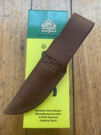 Puma Knife: 2023 Puma SGB Rattler Fixed Blade Knife with Jacaranda Wood ...