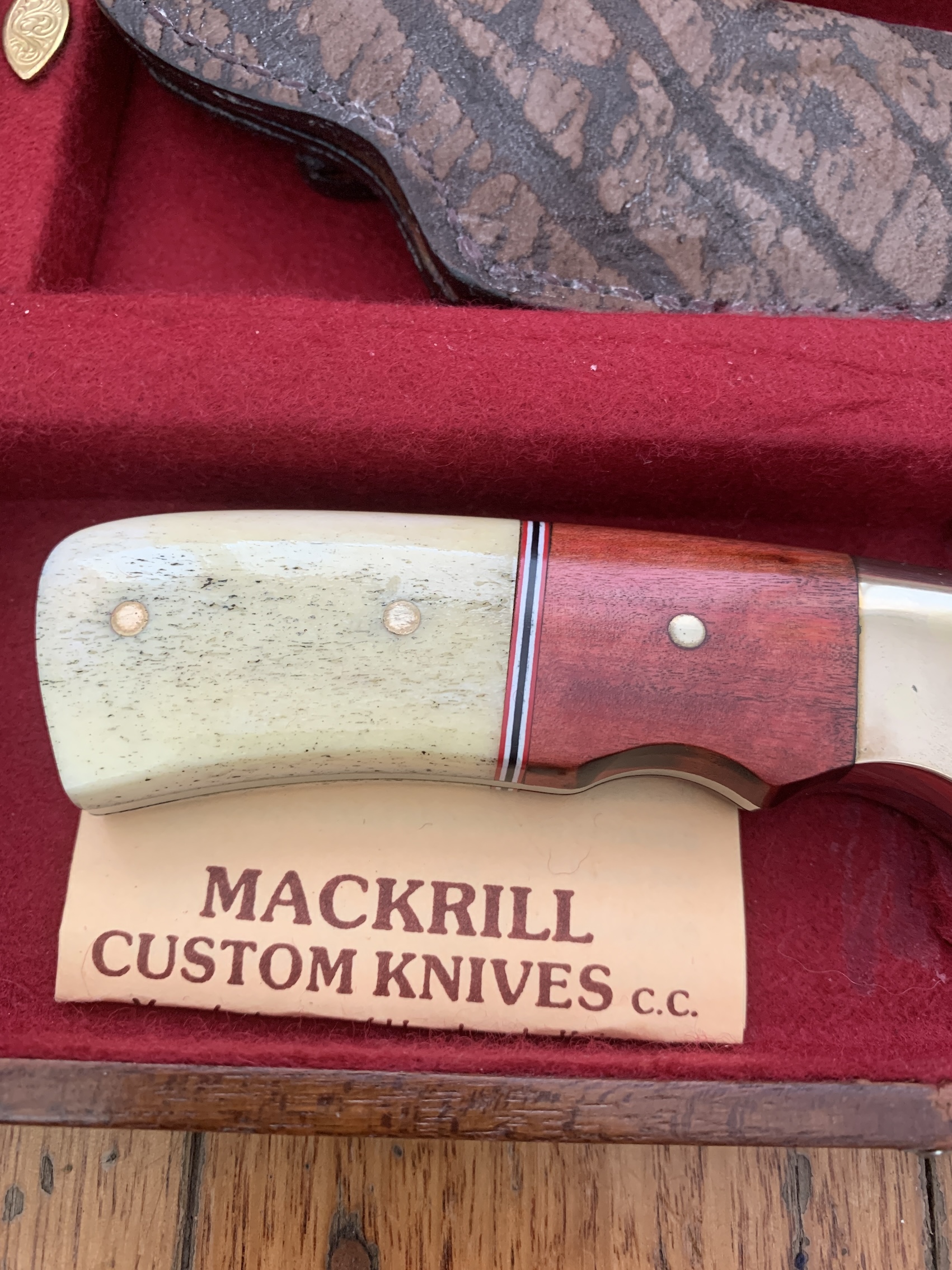 Mackrill Custom Knives 1999 SCI Limited edition African Rosewood ...
