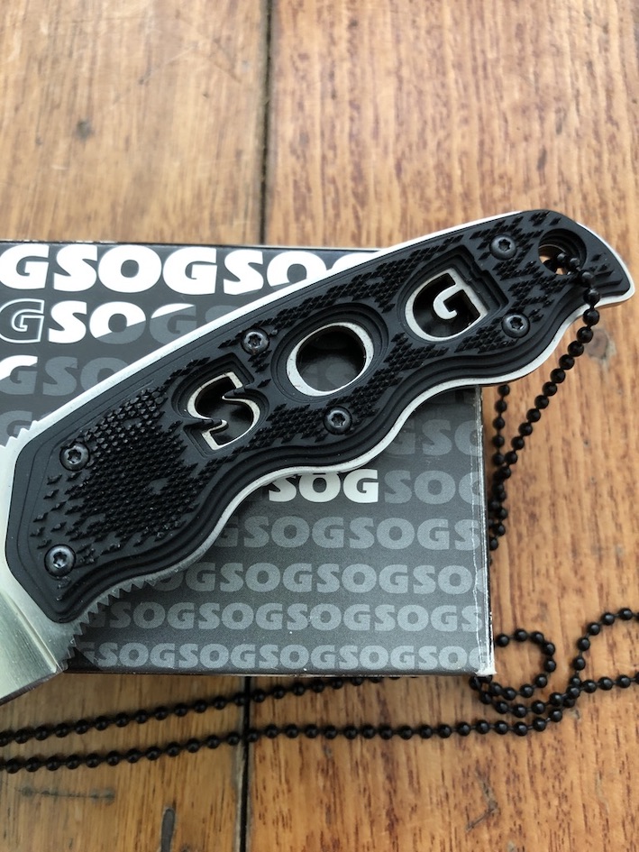SOG Vintage Original SOG C47 CONTOUR Small Fixed Neck/Boot Knife with Box