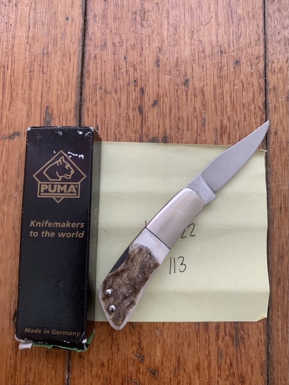 Puma Knife: Puma German 2006-113 Micro Folding Knife with Stag Antler ...