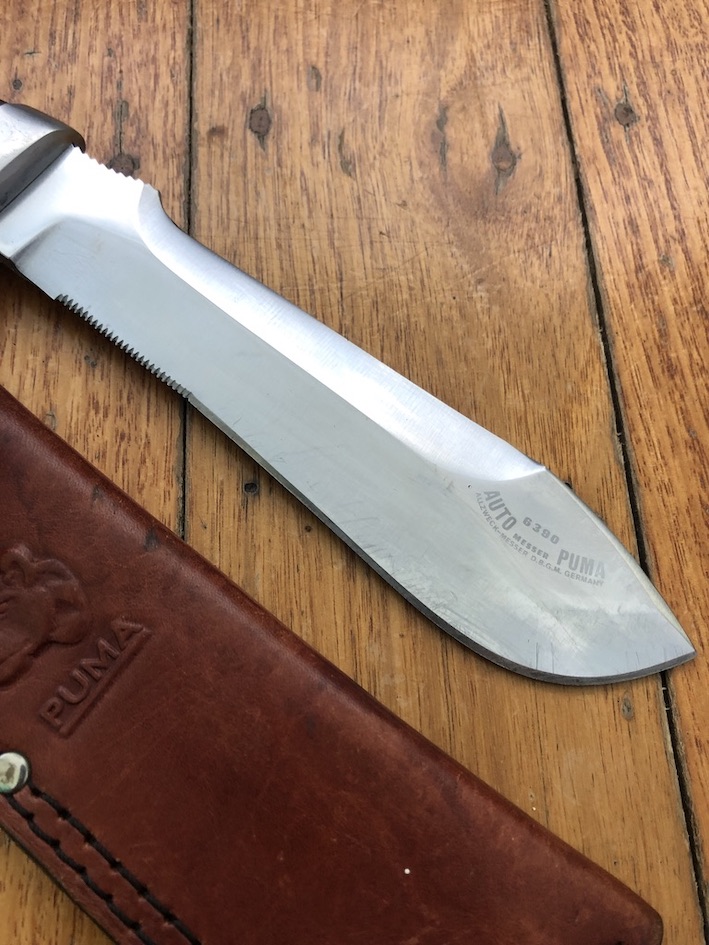 Puma Knife: Puma Original Lightly Used 1977 AUTO-MESSER 6390 White ...