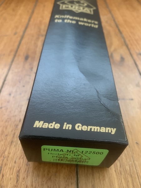 Puma Knife: Puma Saubart-'Pig Beard' Universal Knife with PakkaWood Handle