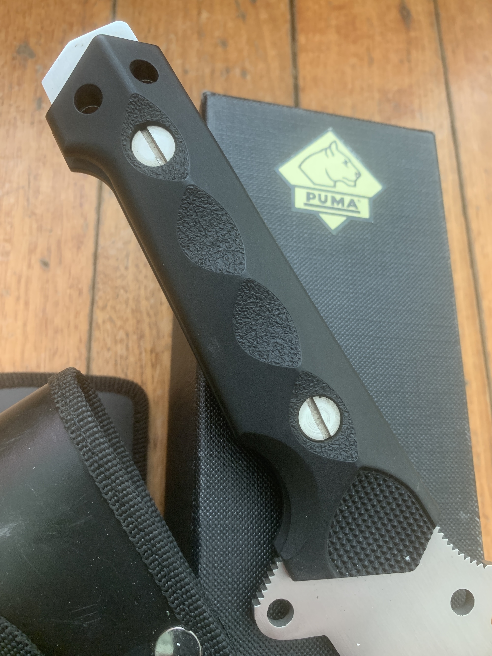 Puma Knife: Puma Rare 2002 Huntac SCOUT Tactical Survival Knife in Box