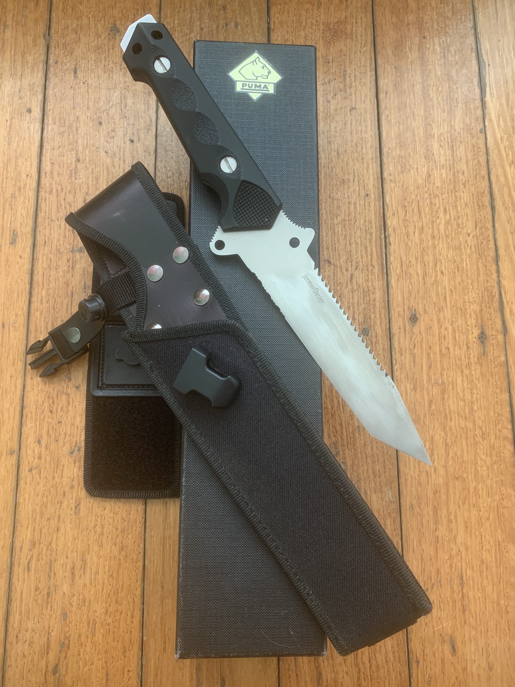 Puma Knife: Puma Rare 2002 Huntac SCOUT Tactical Survival Knife in Box