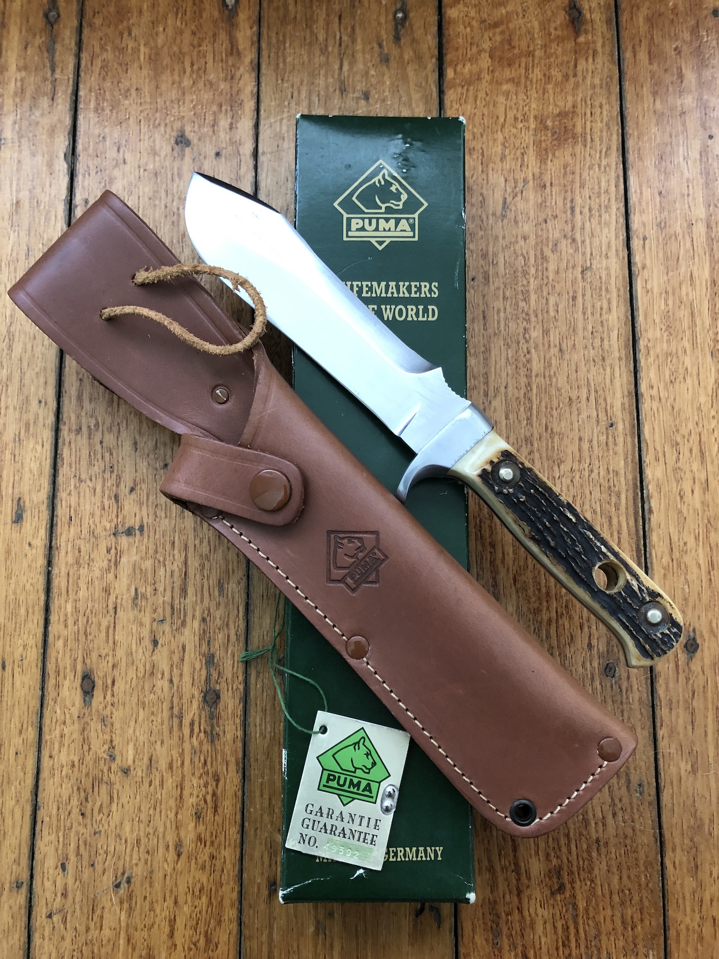 Puma Knife: Puma Original 1993 White Hunter II 116374 in original Box ...