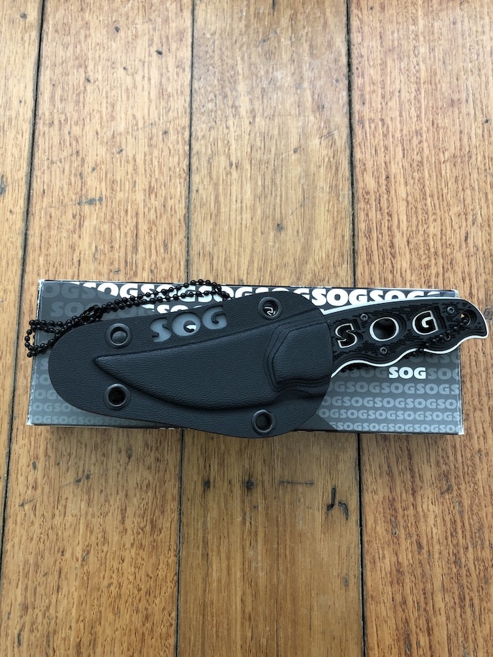 SOG Vintage Original SOG C47 CONTOUR Small Fixed Neck/Boot Knife with Box