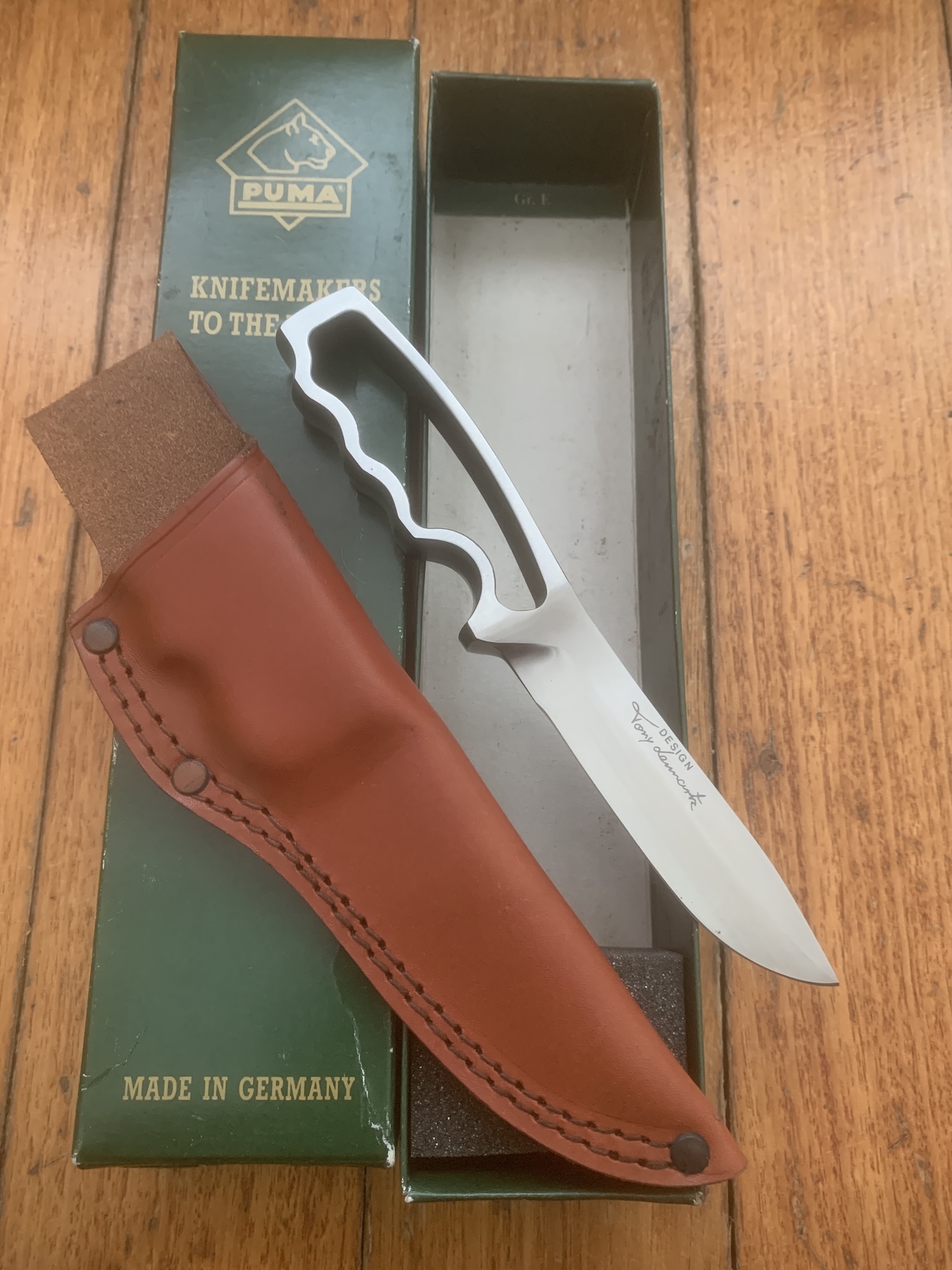 Puma Knife: Puma 18 1002 Very Rare Europamesser Skeleton Knife in ...