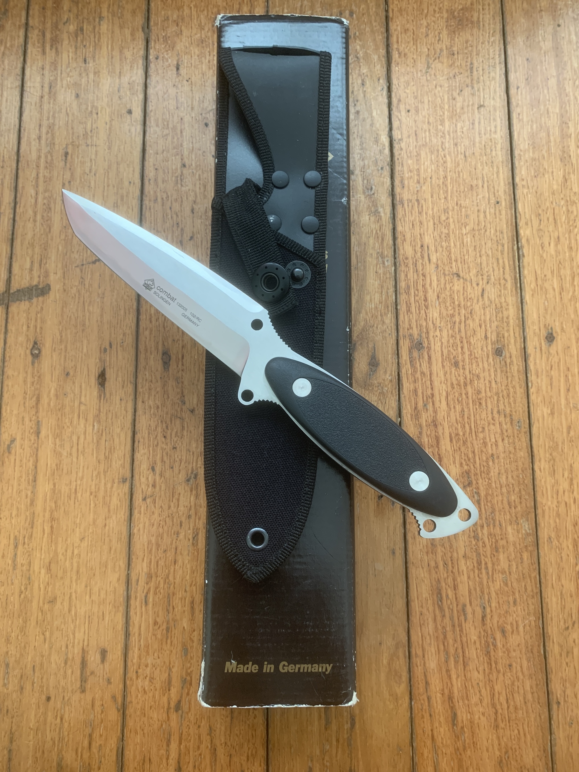 Puma Knife: Puma Rare 2002 Huntac COMBAT Tactical Survival Knife in Box