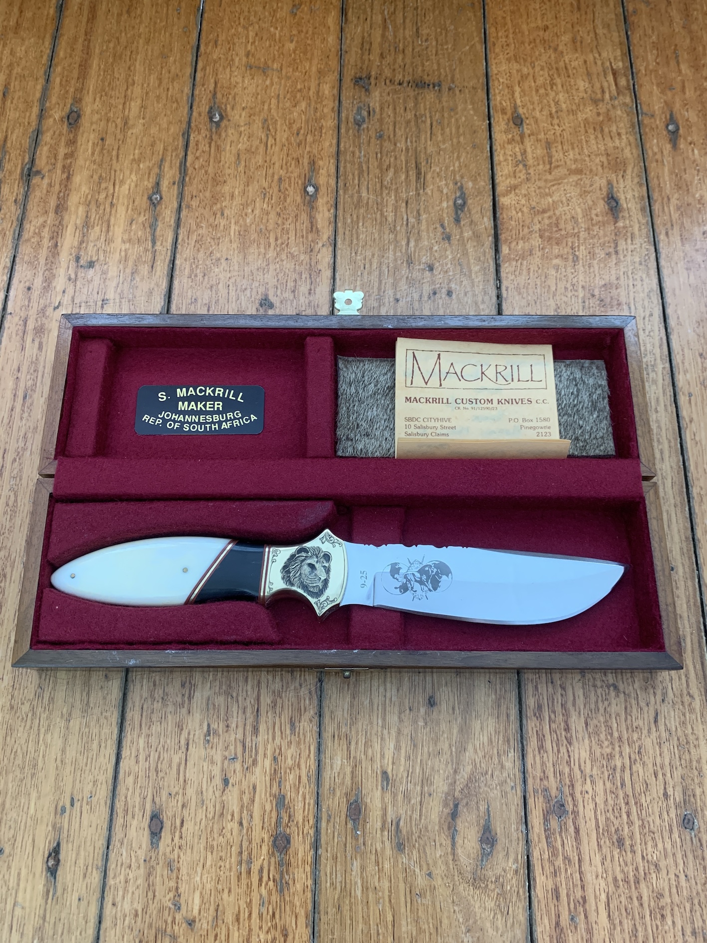 Mackrill Custom Knives 1996 SCI 25 Year Anniversary Limited edition ...
