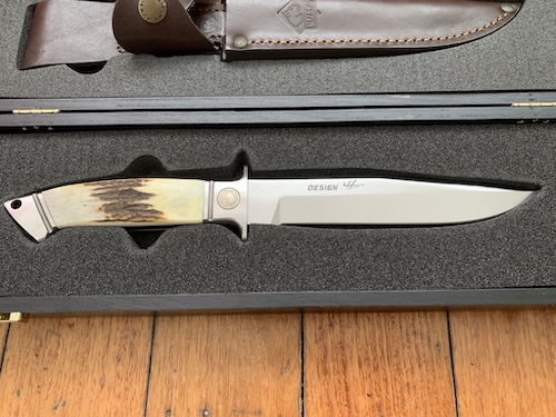 Puma Knife: 2008 Puma Rare German Cougar Stag Antler Knife in Original ...