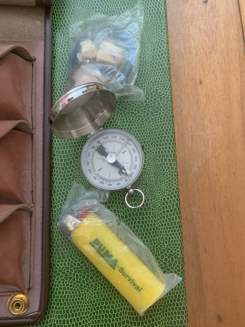 Puma Knife: Puma 1977 Very Rare 1st Generation 52 6392 Survival Knife Kit