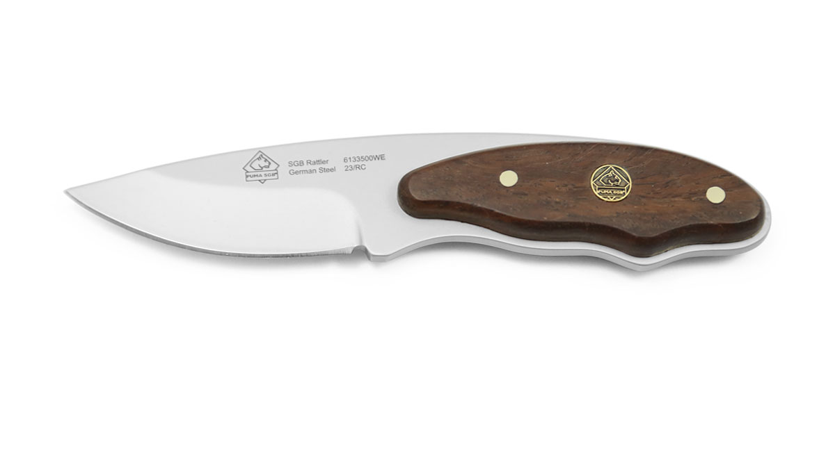 Puma Knife: 2023 Puma SGB Rattler Fixed Blade Knife with Jacaranda Wood ...