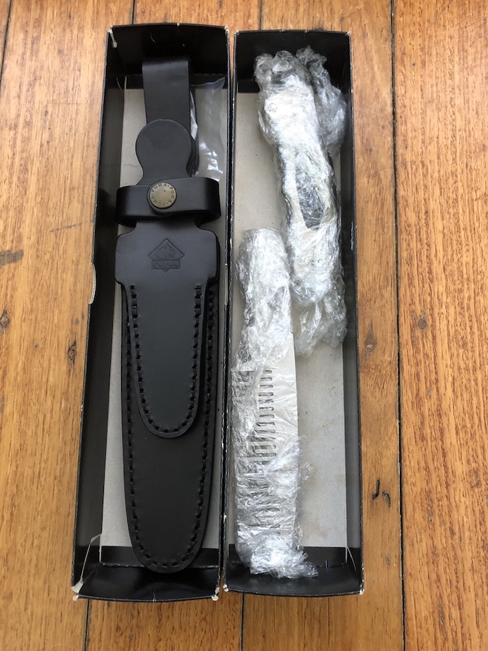Puma Knife: Puma Rare 3 Blade Horse Set in original sheath and Box