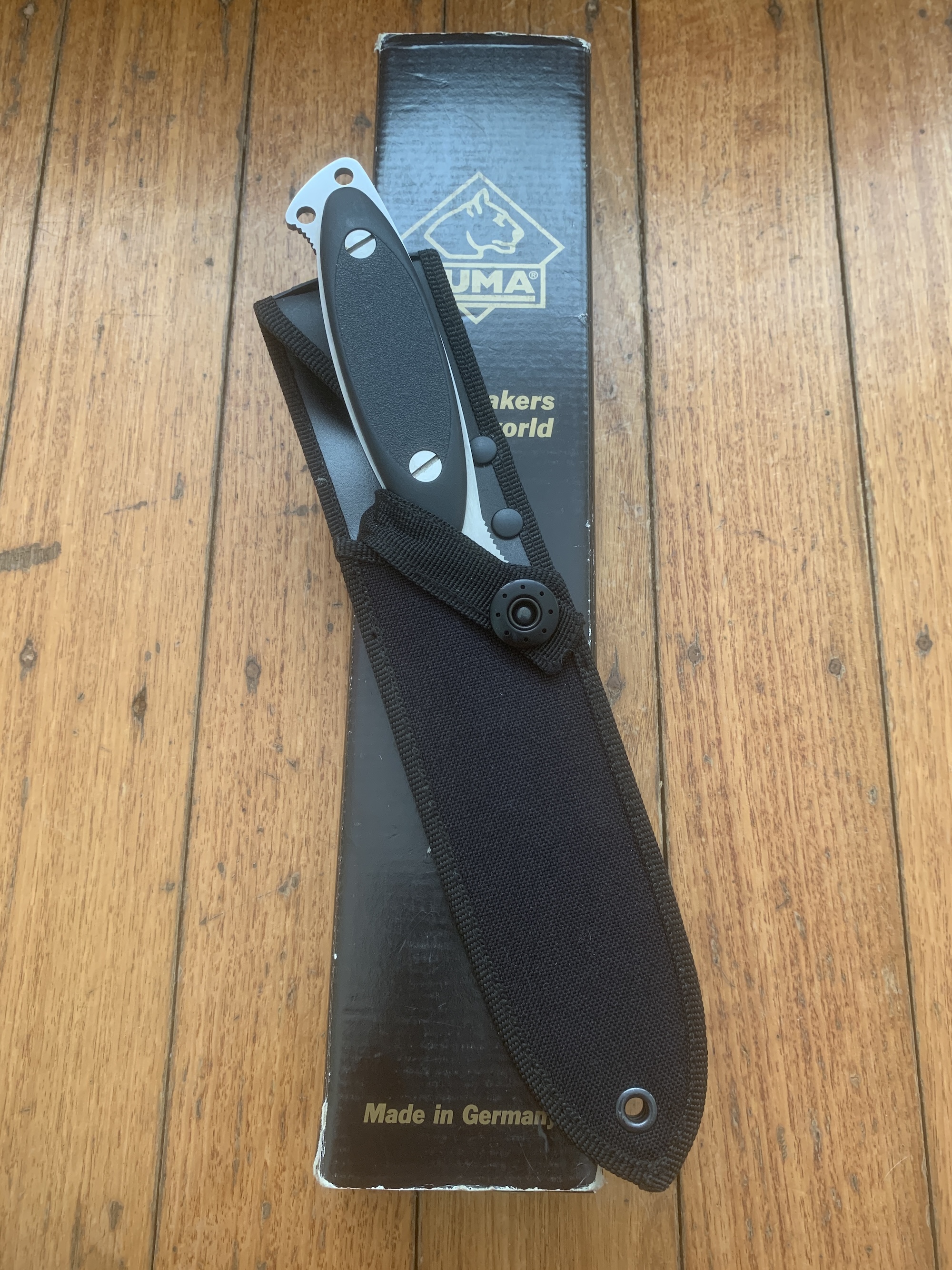 Puma Knife: Puma Rare 2002 Huntac COMBAT Tactical Survival Knife in Box