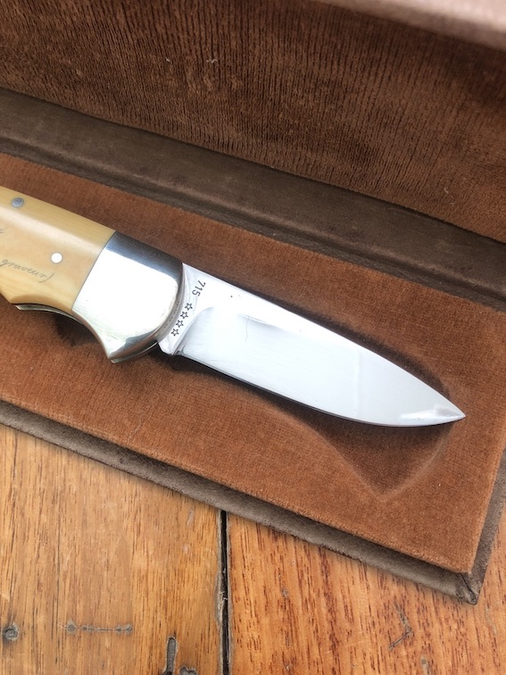 Puma Knife: Puma 1987 Original Scrimshawed 4 Star Folding Lock Blade ...