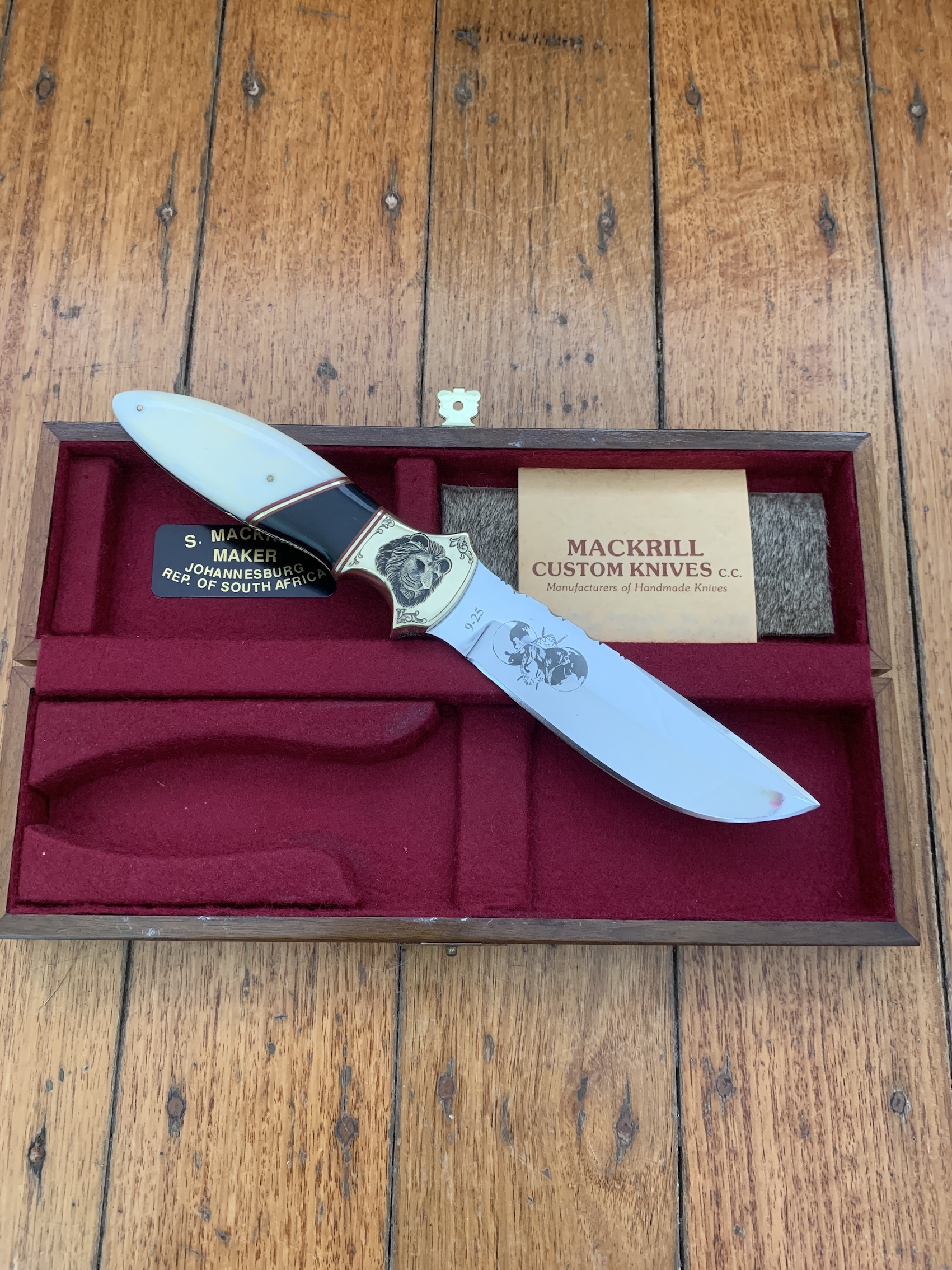 Mackrill Custom Knives 1996 SCI 25 Year Anniversary Limited edition ...