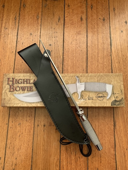 United Cutlery Gil Hibben Highlander Bowie with Black Leather Sheath