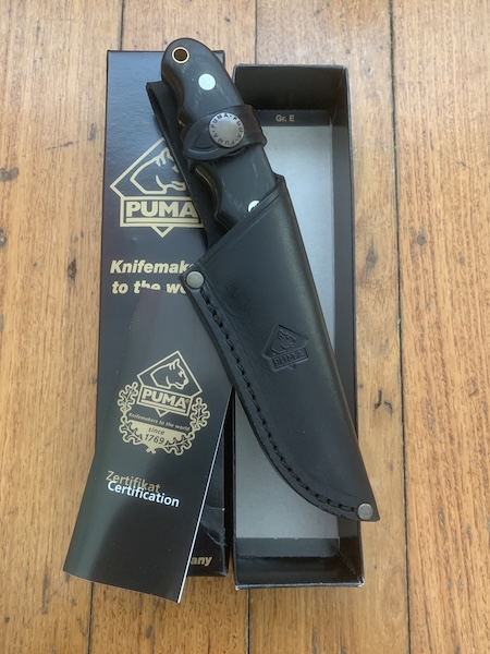 Puma Knife: Puma Saubart-'Pig Beard' Universal Knife with PakkaWood Handle