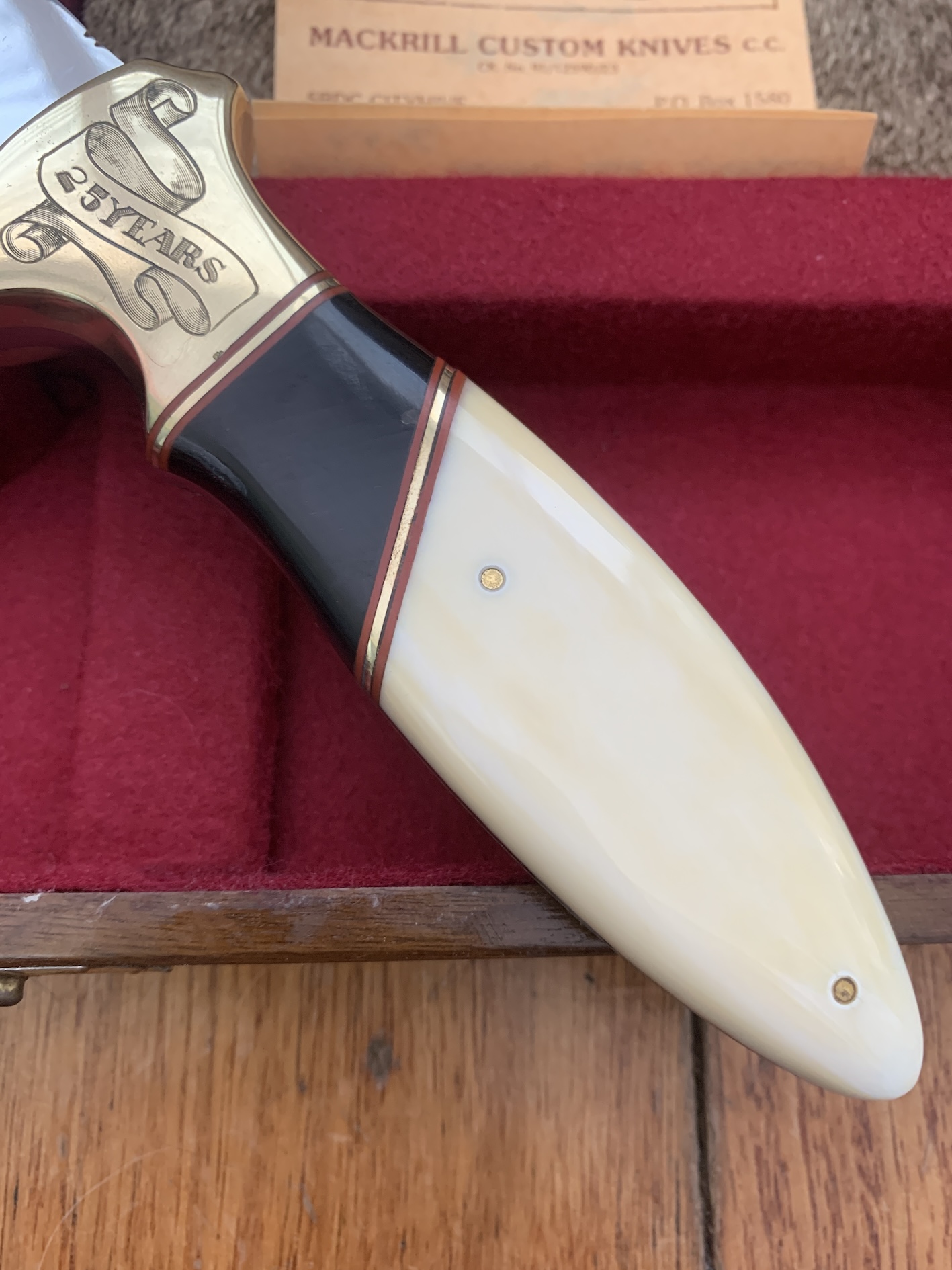 Mackrill Custom Knives 1996 SCI 25 Year Anniversary Limited edition ...