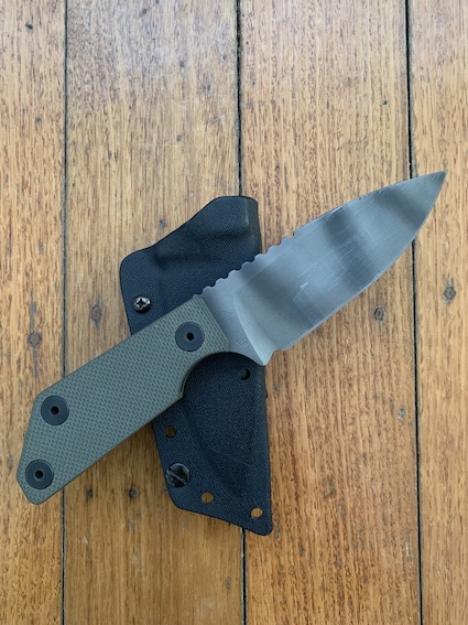 STRIDER USA Original EBS Tiger Stripe Tactical/Utility Knife with Kydex ...