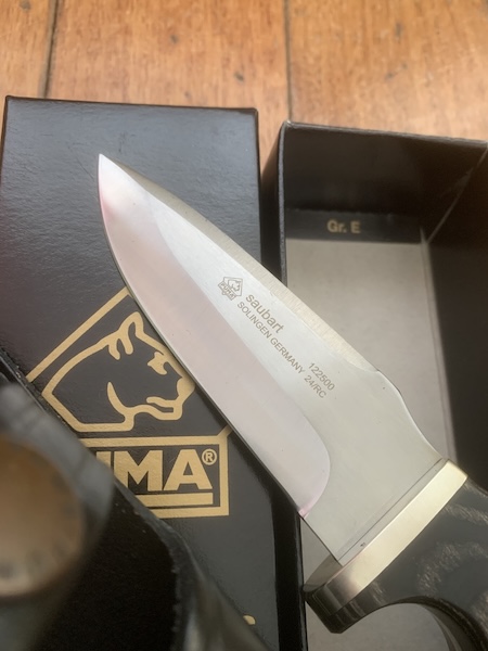 Puma Knife: Puma Saubart-'Pig Beard' Universal Knife with PakkaWood Handle