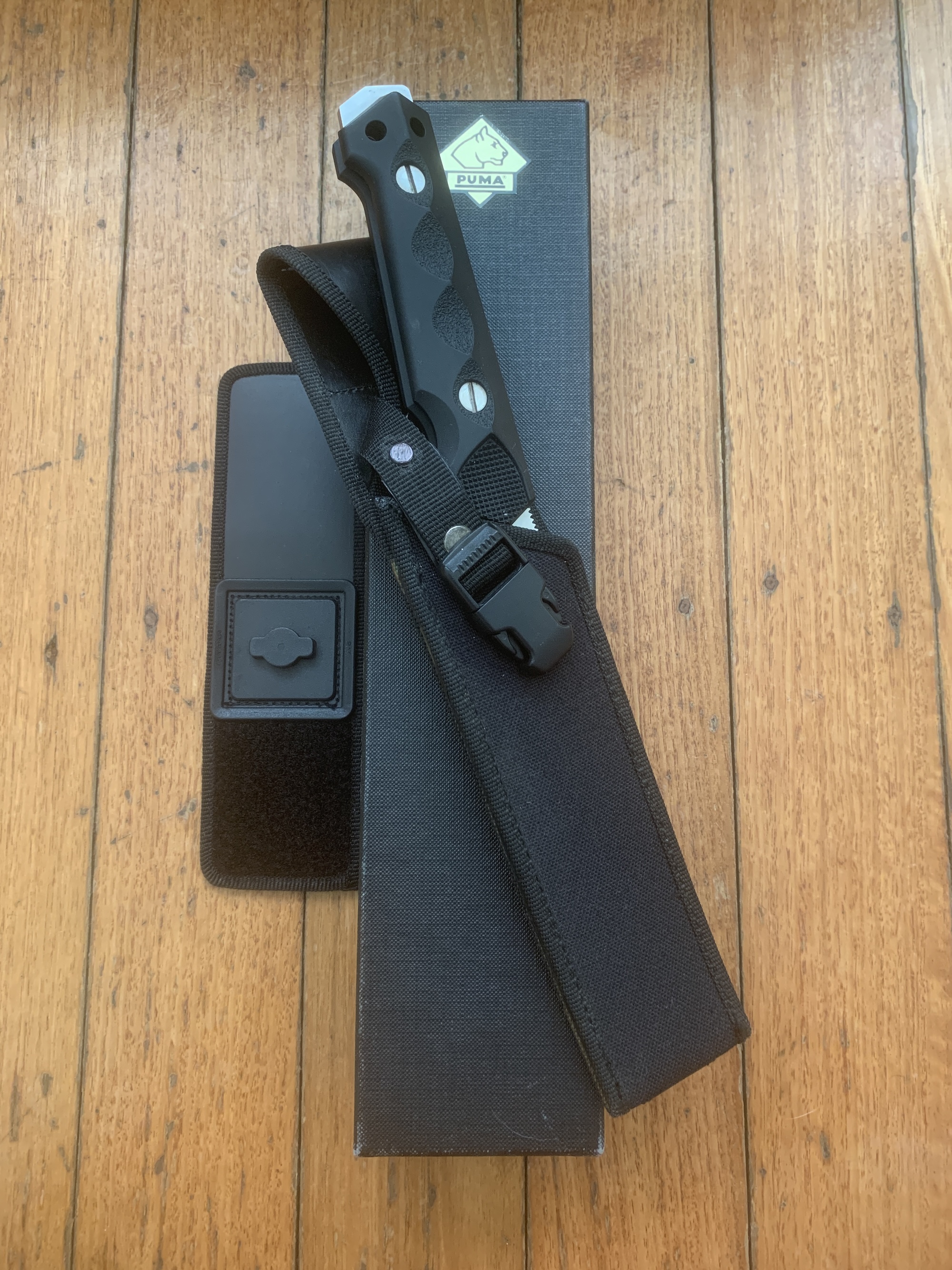 Puma Knife: Puma Rare 2002 Huntac SCOUT Tactical Survival Knife in Box