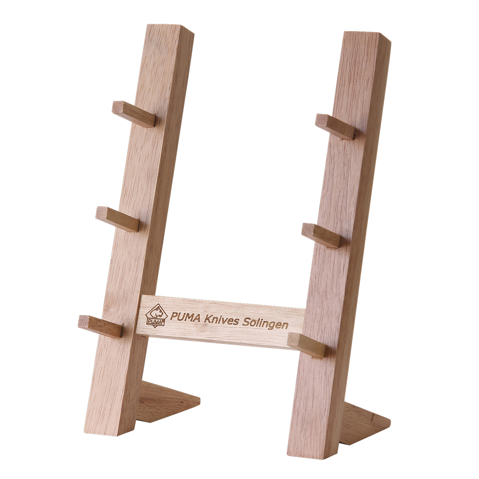 Puma Knife: PUMA Olive Wood Knife Display for Three Knives