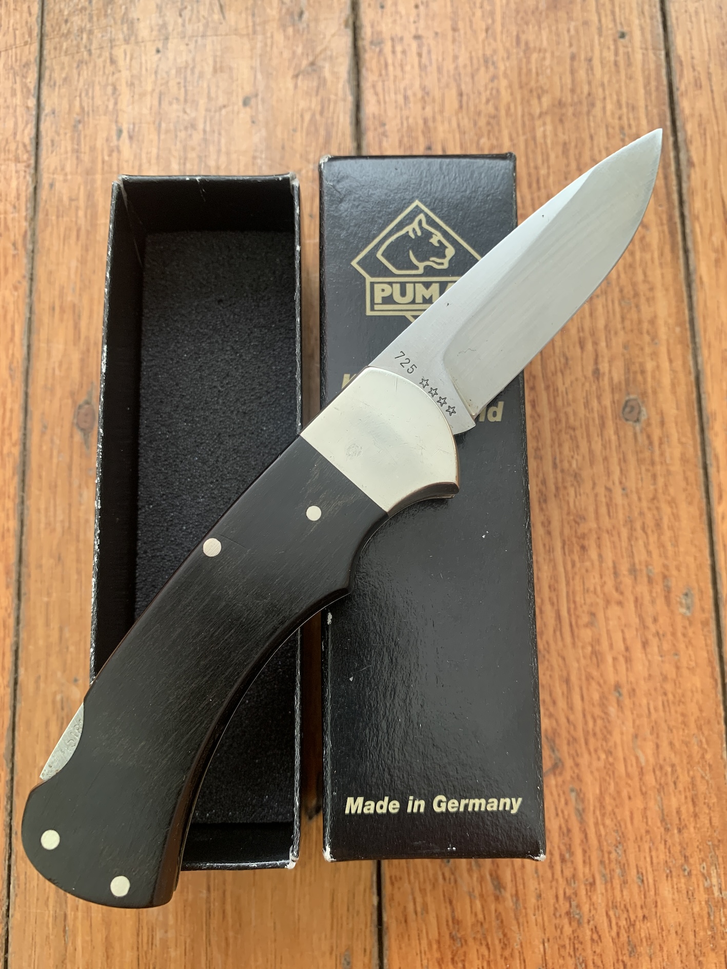 Puma Knife: Puma Original 1981 4 Star Folding Lock Blade Knife with ...