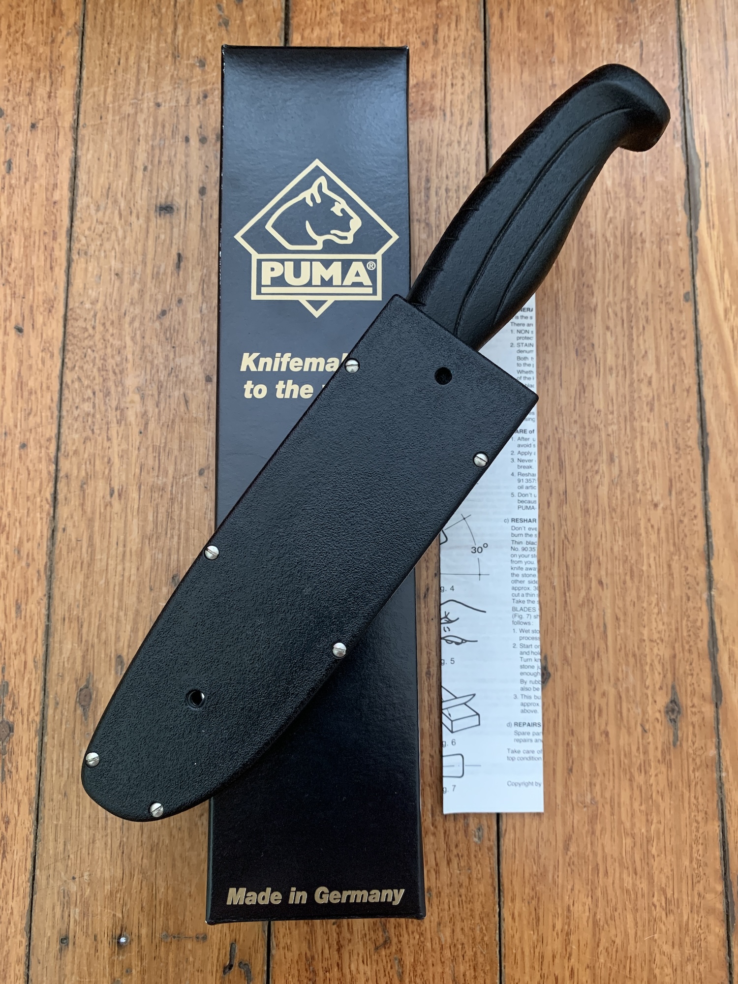 Puma Knife: Puma 1978 SKIPPER Model 6369 White Hunter Dive/Boat Knife ...