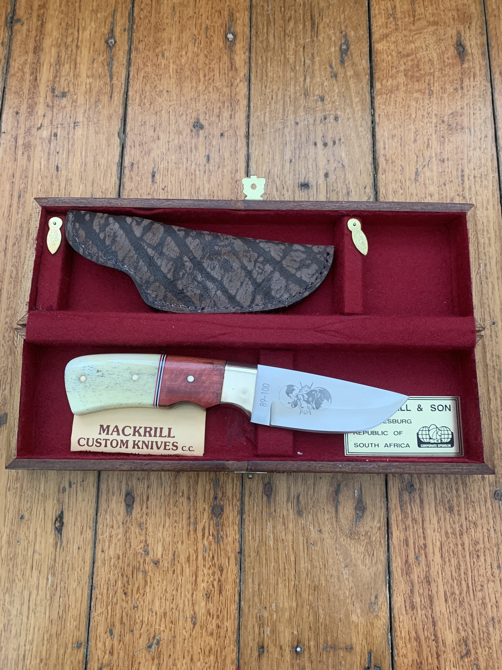 Mackrill Custom Knives 1999 SCI Limited edition African Rosewood ...