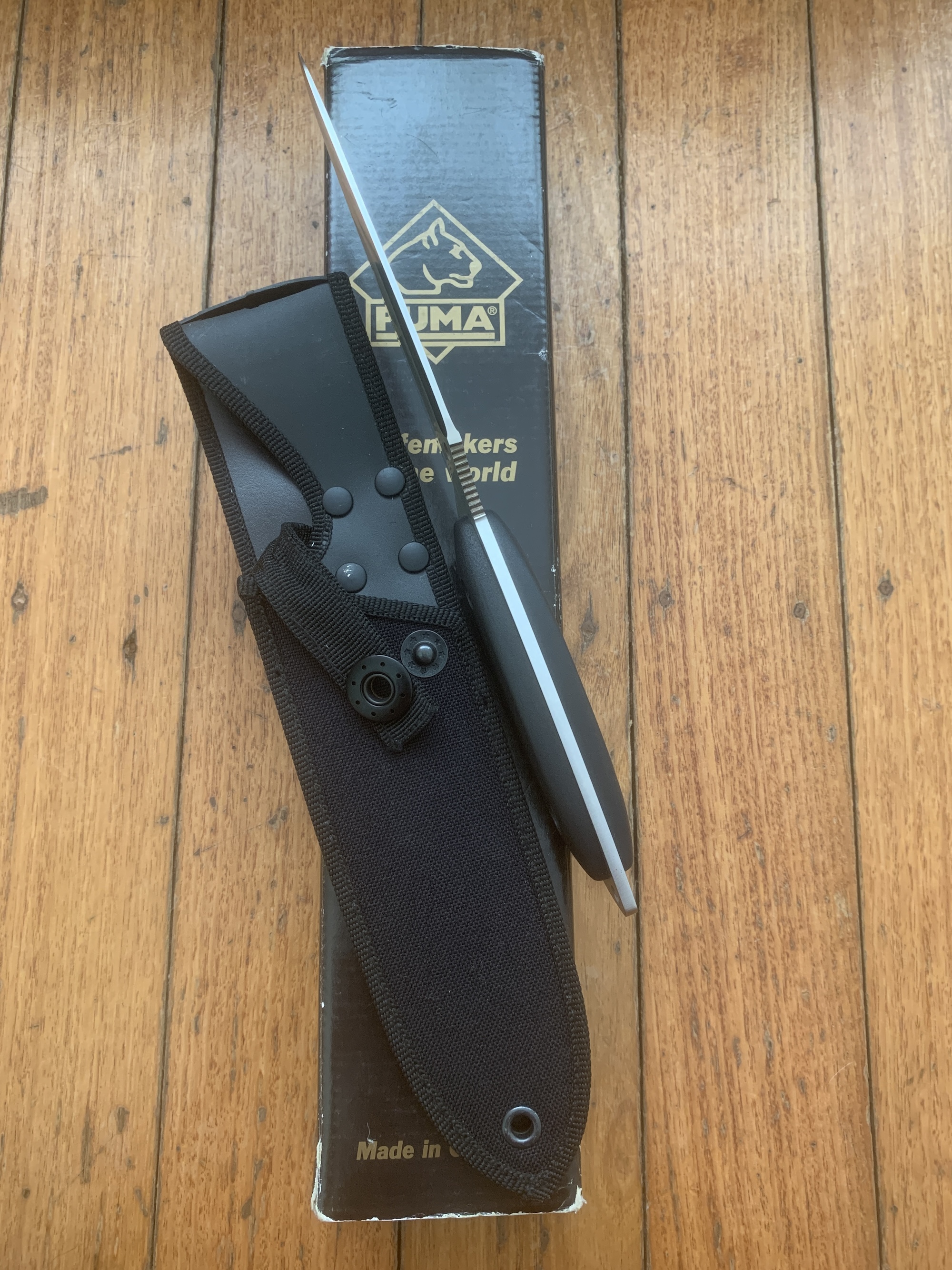 Puma Knife: Puma Rare 2002 Huntac COMBAT Tactical Survival Knife in Box