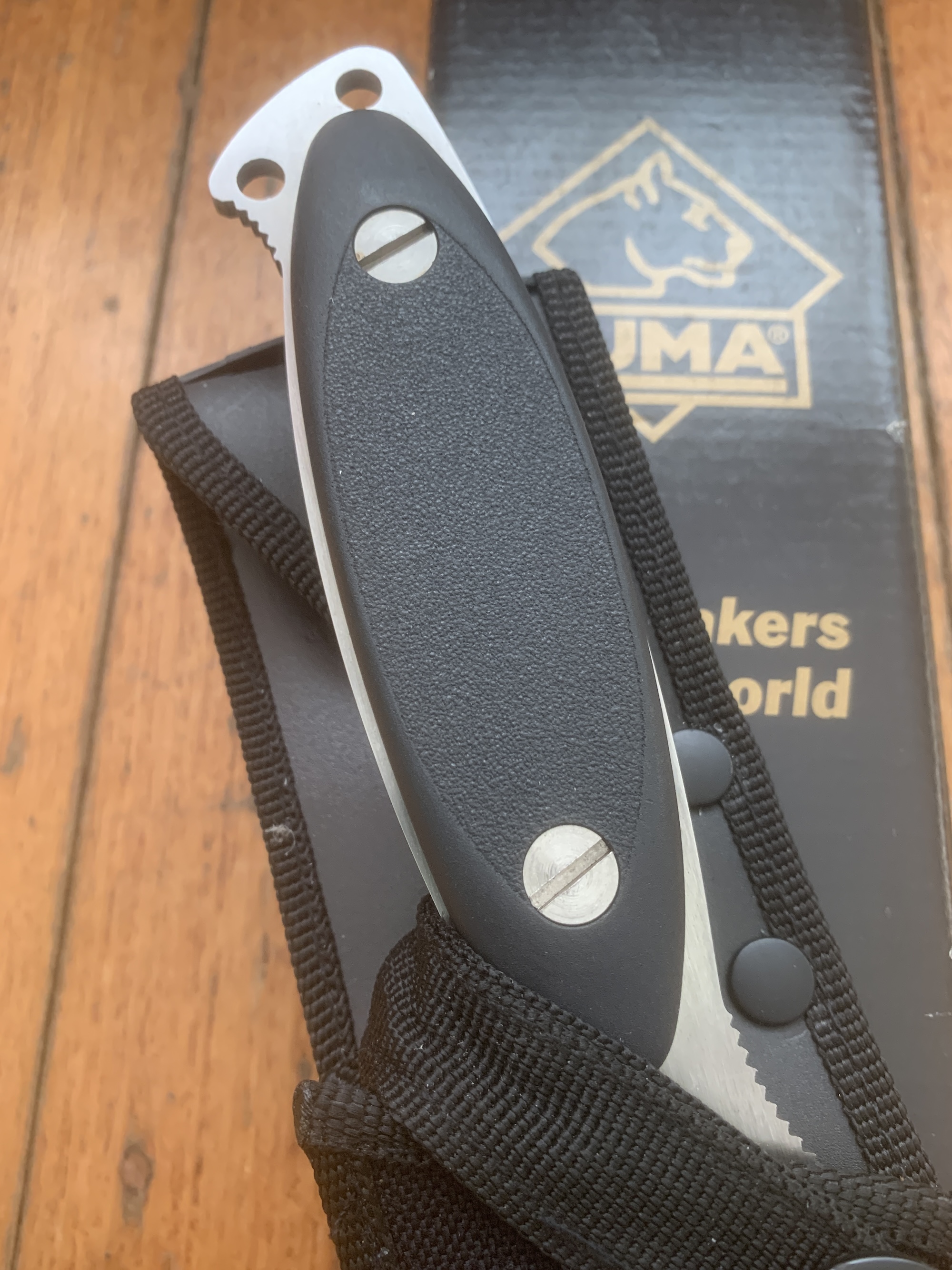Puma Knife: Puma Rare 2002 Huntac COMBAT Tactical Survival Knife in Box