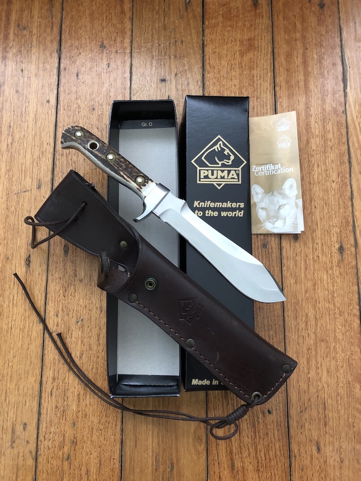 Puma Knife: Puma 2007 Original White Hunter in original sheath & Box