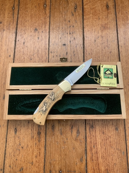 Puma Knife: Puma Original Puma 715 4 Star Dog & Duck Scene Folding Lock ...