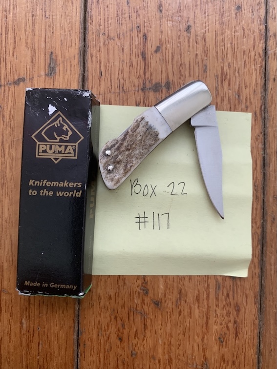 Puma Knife: Puma German 2006-117 Micro Folding Knife with Stag Antler ...