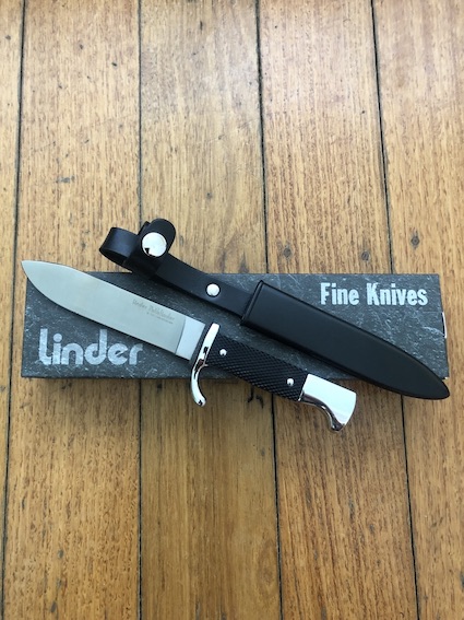 Linder Classic Pathfinder, 4 1/4" Blade with Black Metal handle