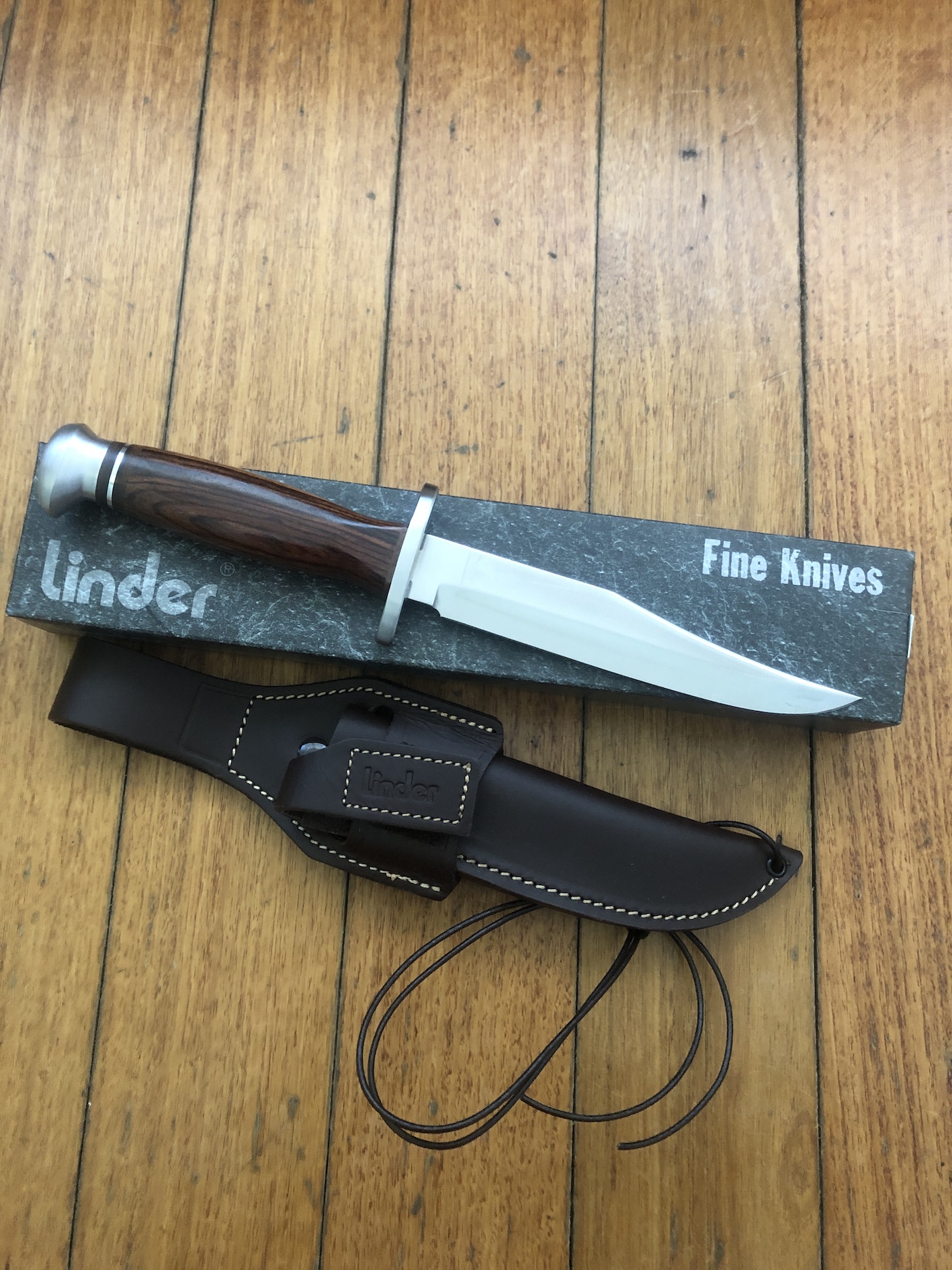 Linder Original Bowie - Traditional style hunting knife 6" Blade with ...