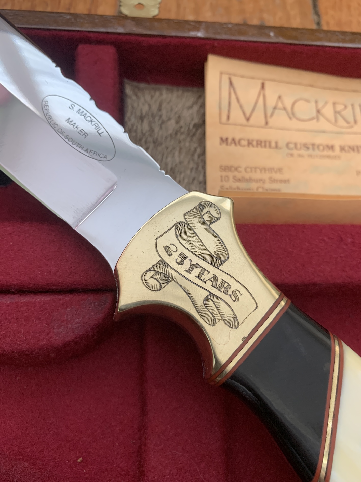 Mackrill Custom Knives 1996 SCI 25 Year Anniversary Limited edition ...