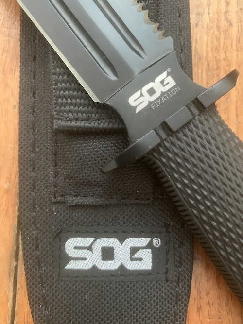 SOG Vintage Original FX10-N Fixation Commando Dagger with Cordura ...