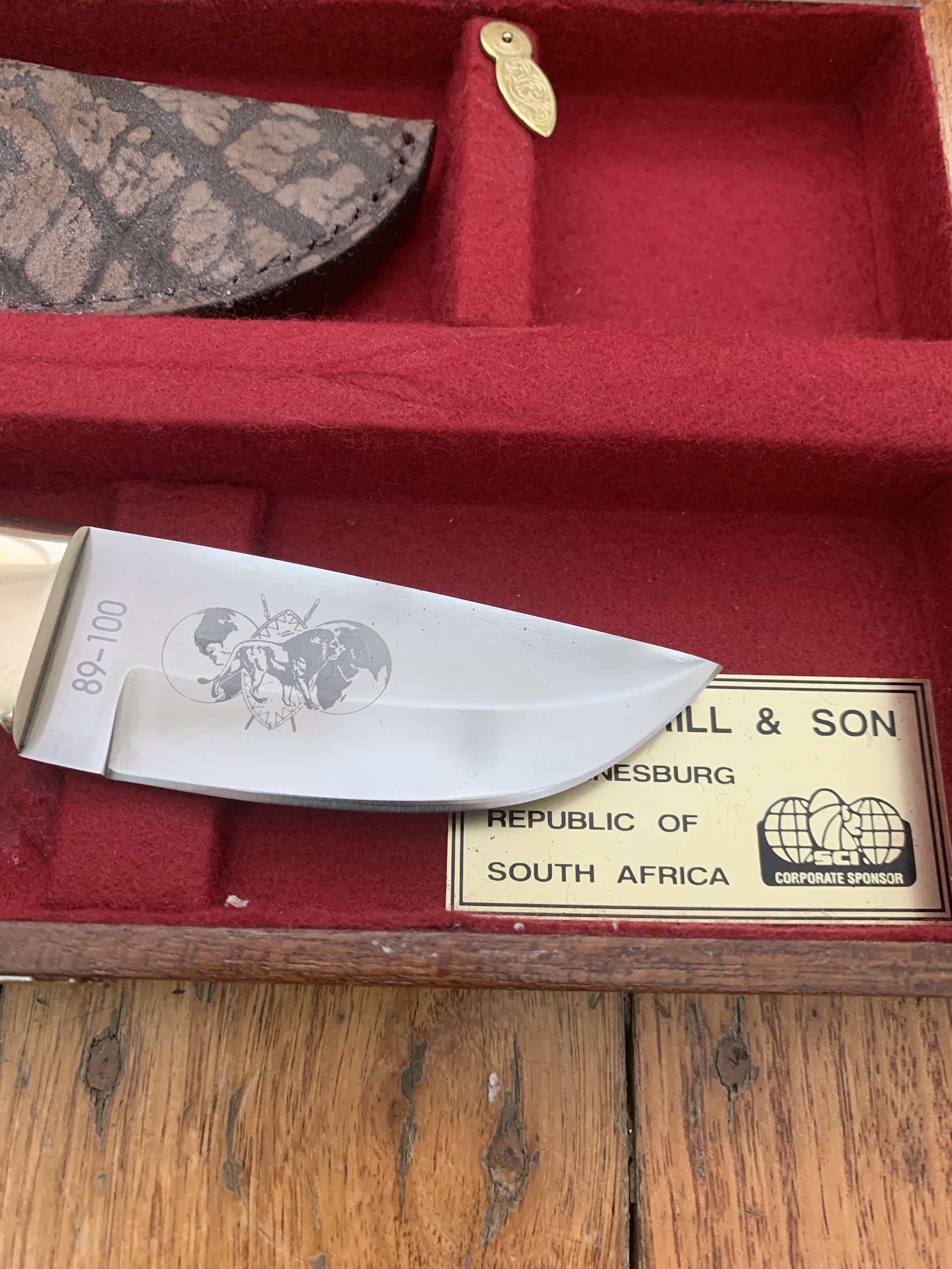 Mackrill Custom Knives 1999 SCI Limited edition African Rosewood ...