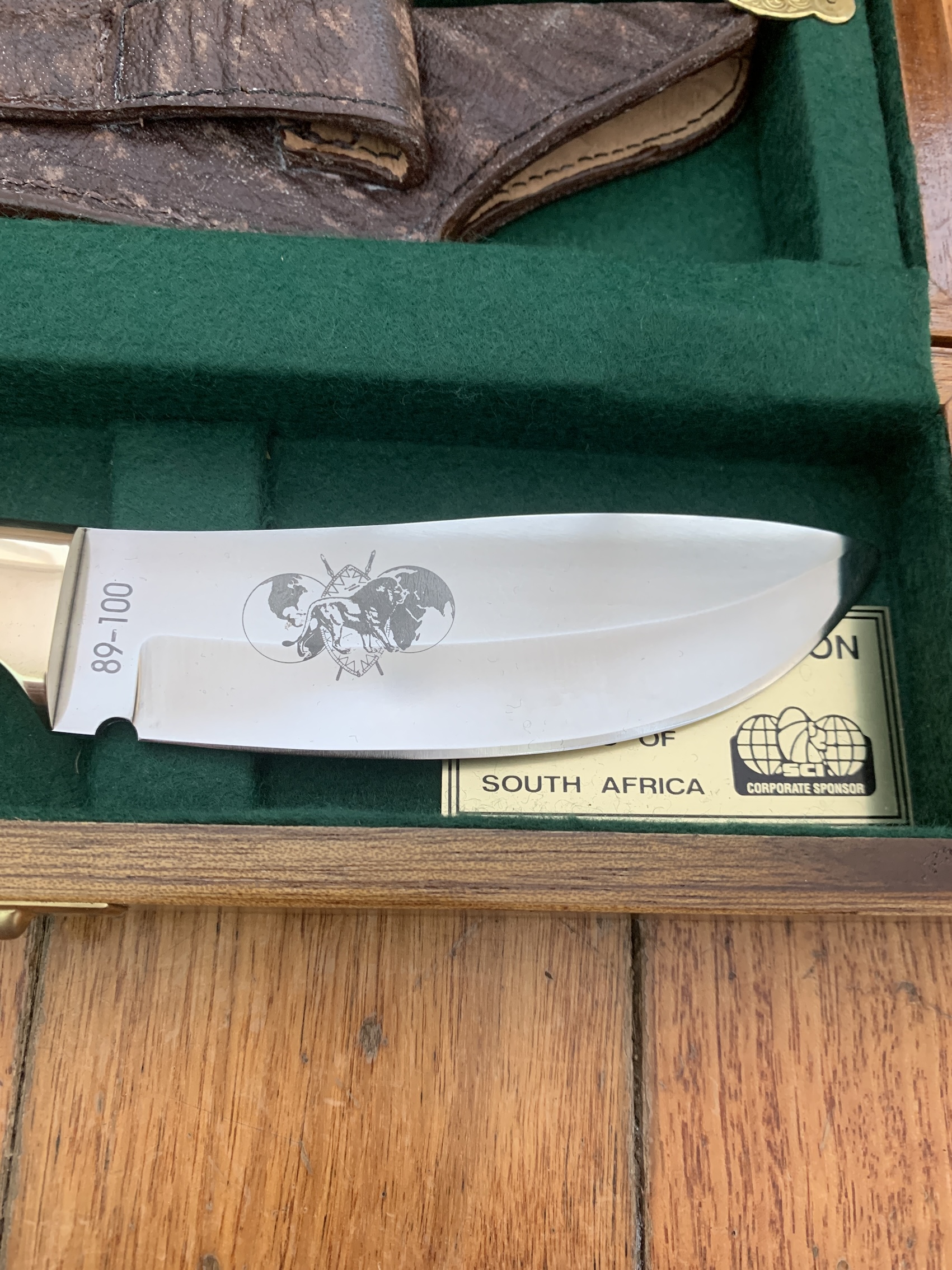 Mackrill Custom Knives 1998 No.5 SCI Limited edition Giraffe Bone ...