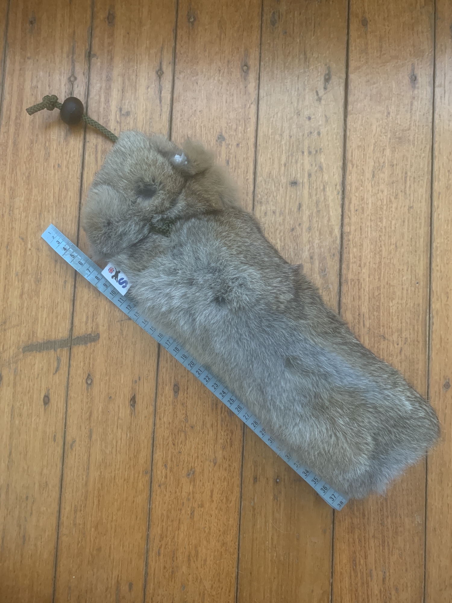 Dog Training Dummy: 1lb (450g) Real Rabbit Fur Dummy